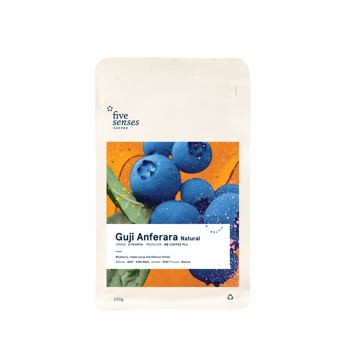 Five Senses Coffee - Ethiopia Guji Anferara, Natural (Espresso ...